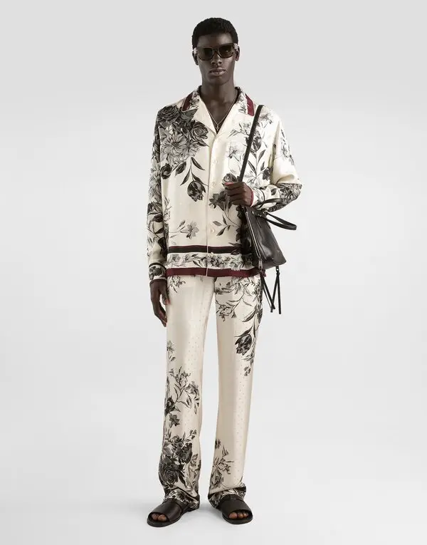 Dolce & Gabbana Flower Bouquet-print Twill Shirt - Multicolor