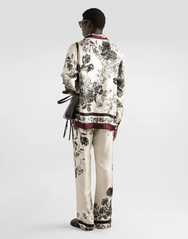 Dolce & Gabbana Flower Bouquet-print Twill Shirt - Multicolor