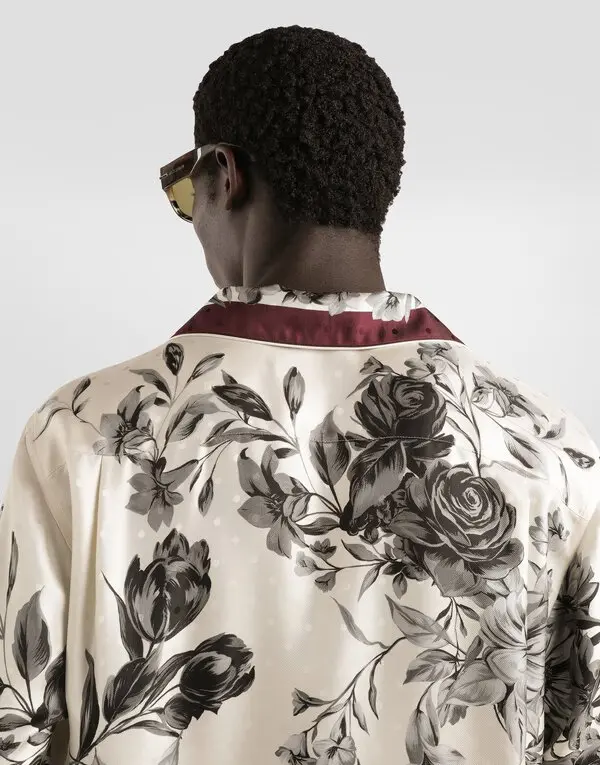 Dolce & Gabbana Flower Bouquet-print Twill Shirt - Multicolor