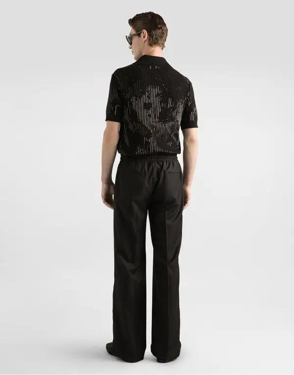Dolce & Gabbana Wool And Silk Polo Shirt