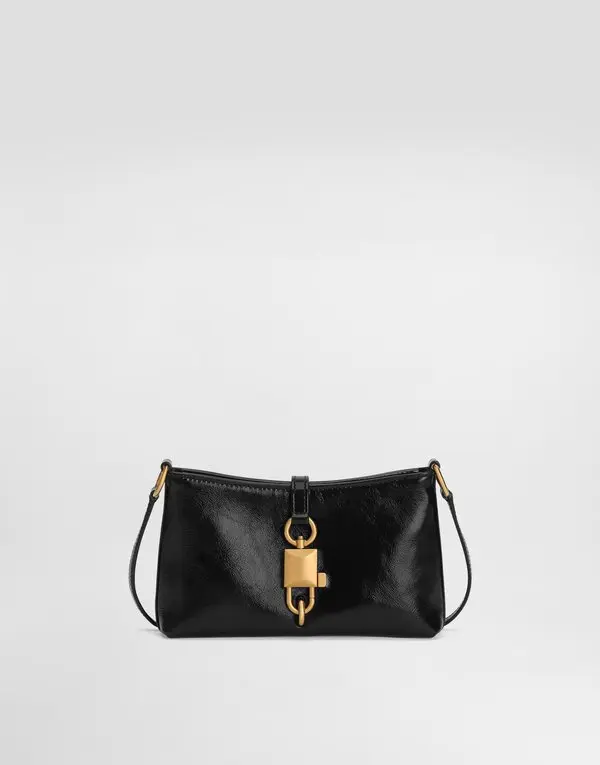 Dolce & Gabbana Lock Shoulder Bag In Calfskin - Black