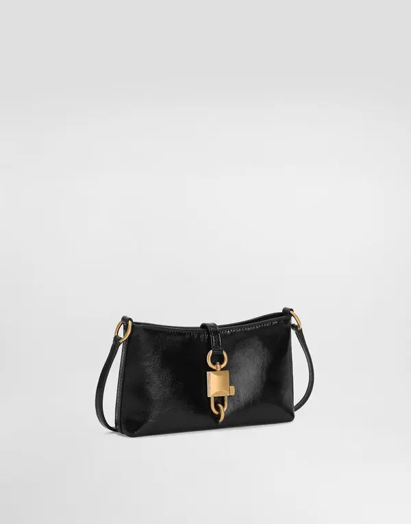 Dolce & Gabbana Lock Shoulder Bag In Calfskin - Black