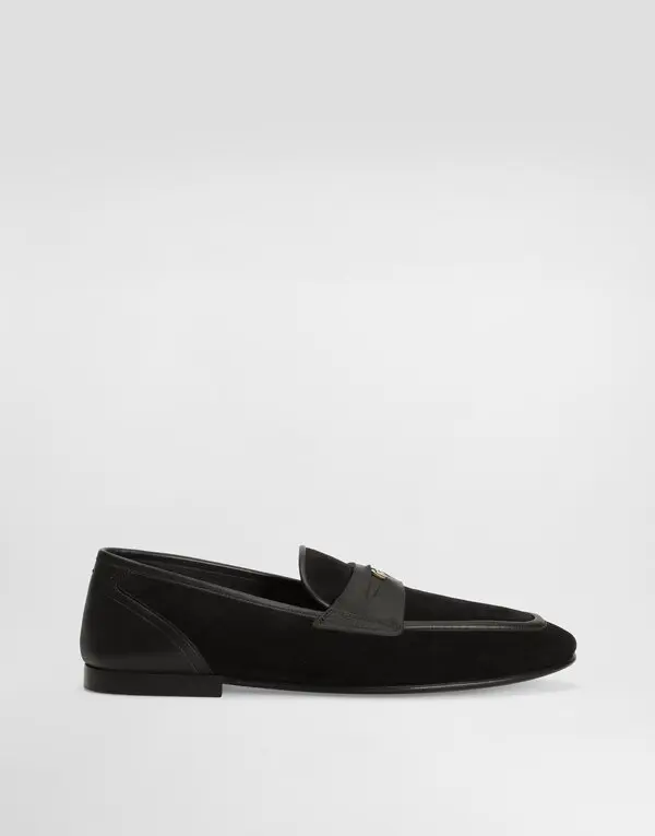Dolce & Gabbana Split Calfskin Slipper - Black