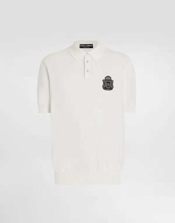 Dolce & Gabbana Cotton Polo Shirt - White
