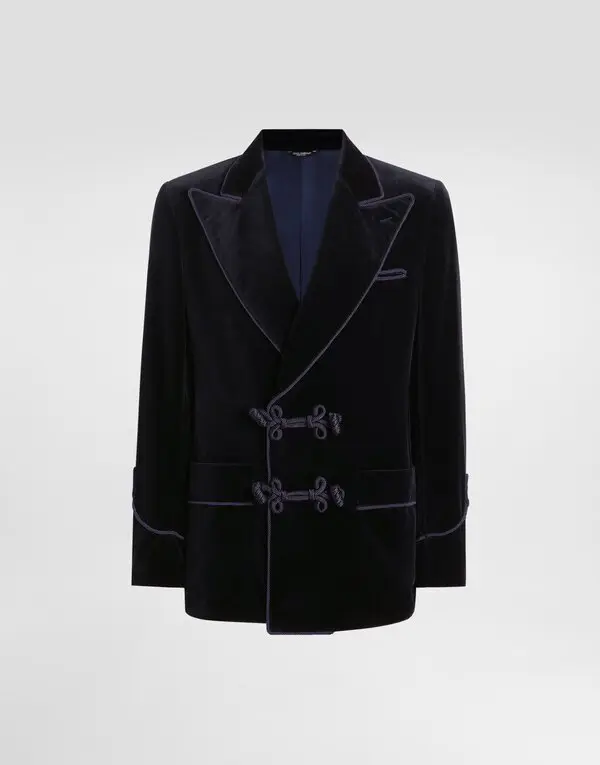 Dolce & Gabbana Double-breasted Sicilia-light Velvet Jacket