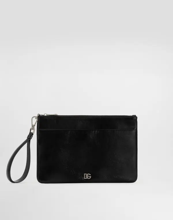 Dolce & Gabbana Tempesta Calfskin Necessaire - Black