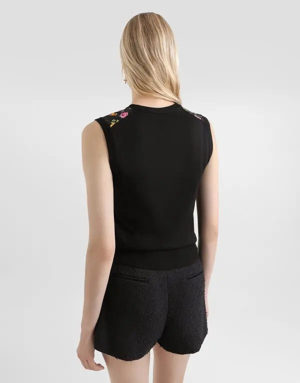 Dolce & Gabbana Rose Bouquets-print Silk Tank Top - Multicolor