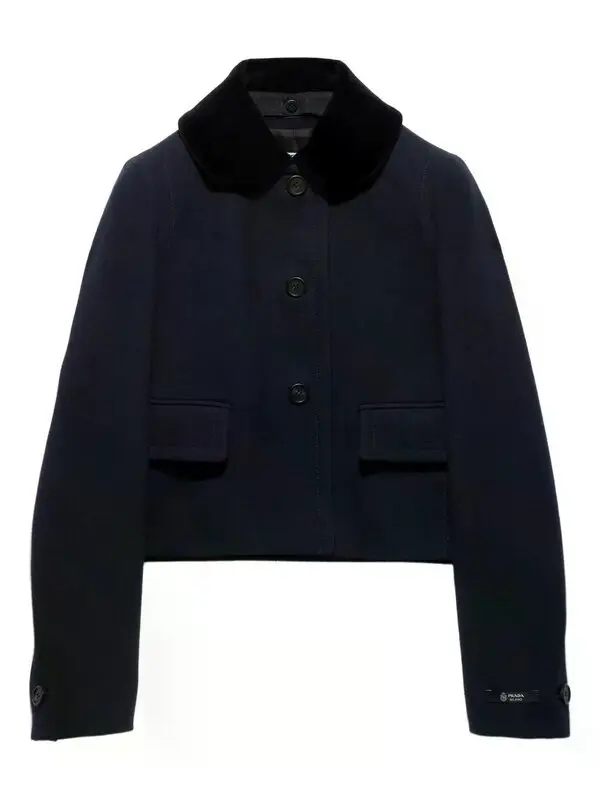 Prada Velvet-collar Jacket