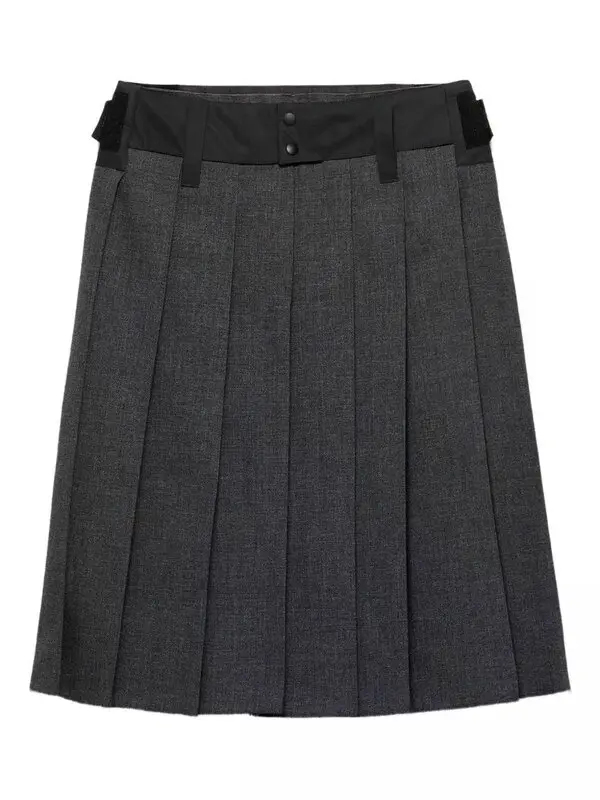 Prada Pleated Midi Skirt