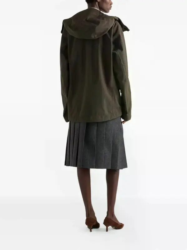 Prada Pleated Midi Skirt