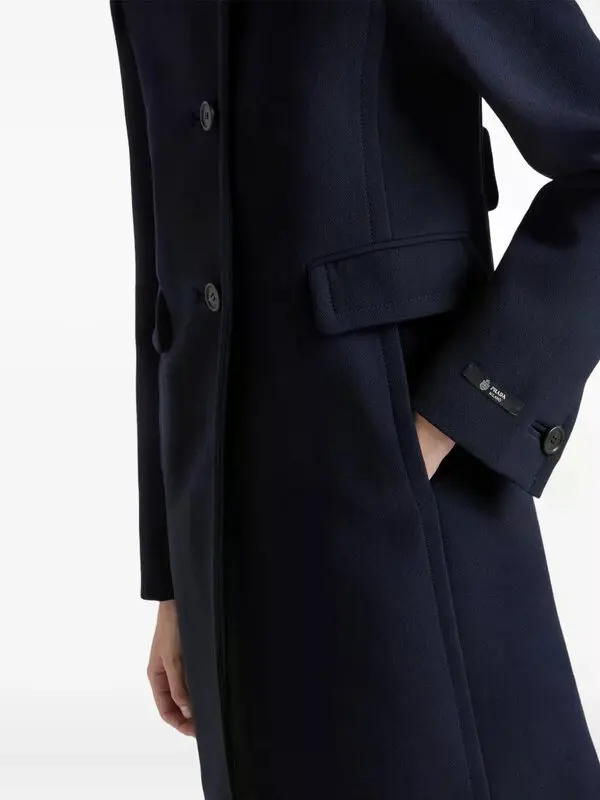 Prada Detachable Collar Single-breasted Coat