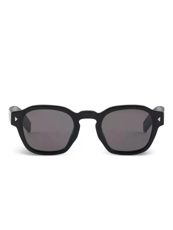 Prada Geometric Frame Sunglasses - Black
