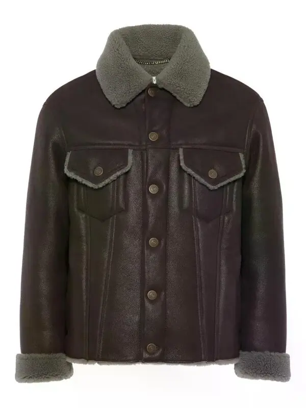 MAISON MARGIELA Fur-collar Jacket - Brown