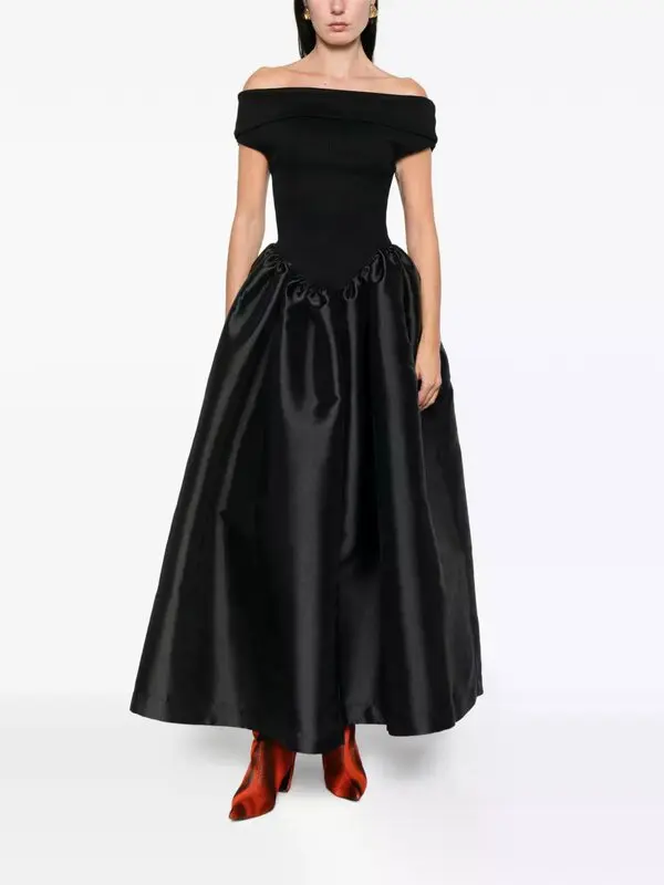MARQUES' ALMEIDA Off-shoulder Midi Dress
