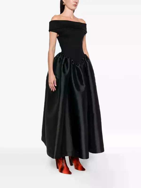 MARQUES' ALMEIDA Off-shoulder Midi Dress