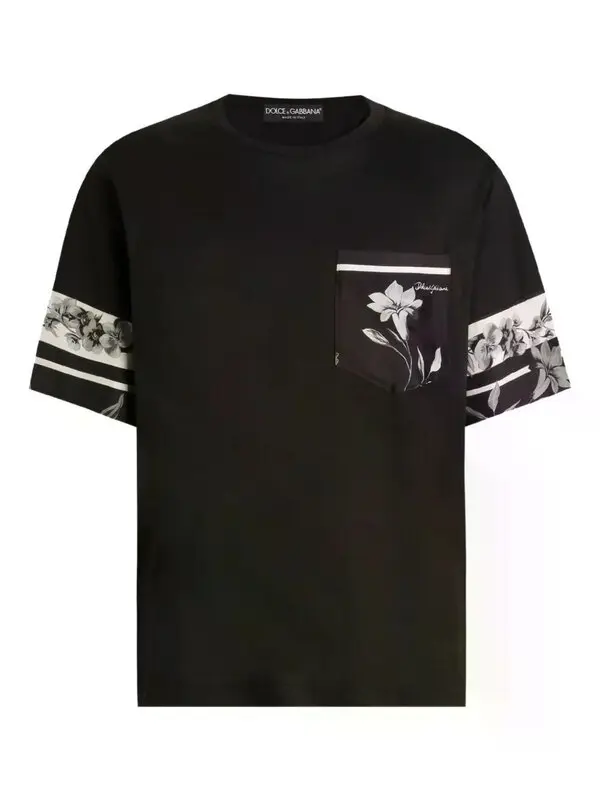Dolce & Gabbana Floral-sleeve T-shirt