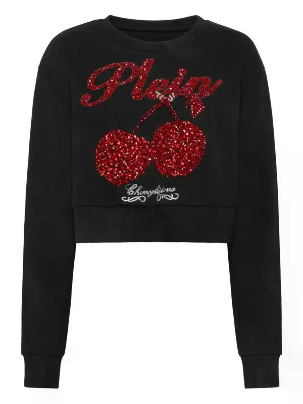 Philipp Plein Embellished Sweatshirt - Black