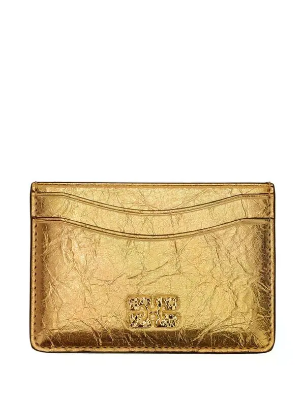 GANNI Logo Cardholder - Gold