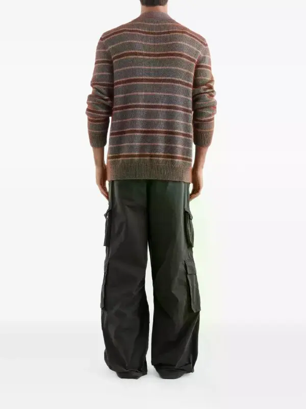 Dolce & Gabbana Striped Button Cardigan - Green