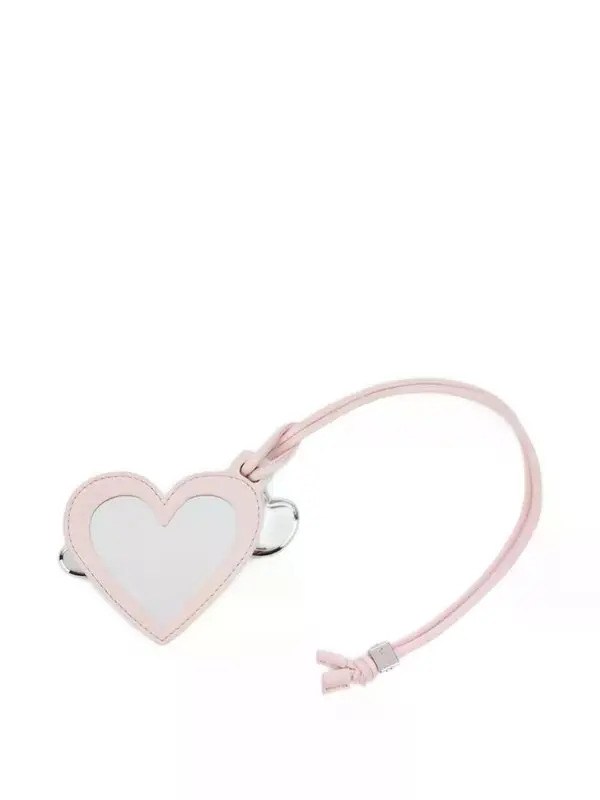 GANNI Heart Embellished Keyring - Pink
