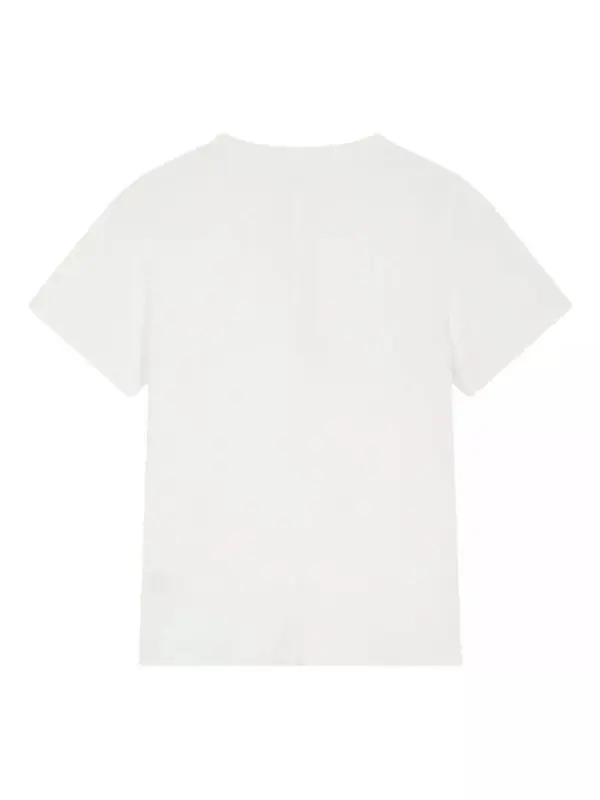 STUDIO TOMBOY Button-placket Short-sleeve T-shirt