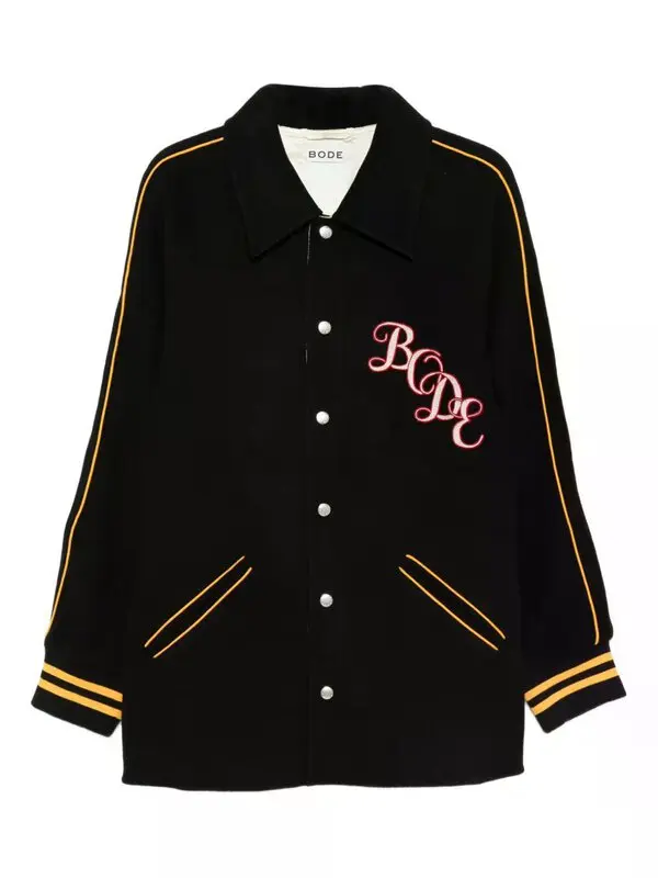 BODE Embroidered-stripe Jacket - Black