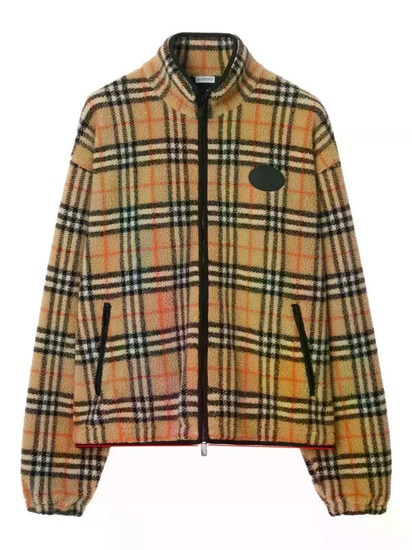 Burberry Funnel-neck Fleece Jacket