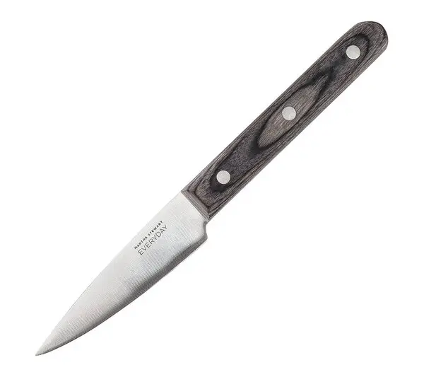 MARTHA STEWART 3.5in Paring Knife Dark Gray Wit H Wood Handle - One-color