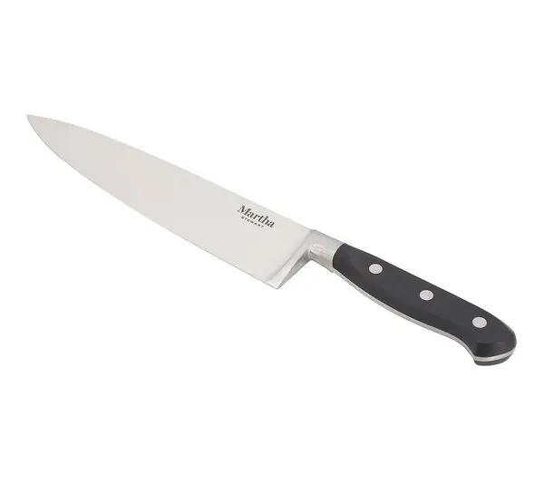 MARTHA STEWART Carverton 8in Stainless Steel Ch Ef Knife Black - Silver