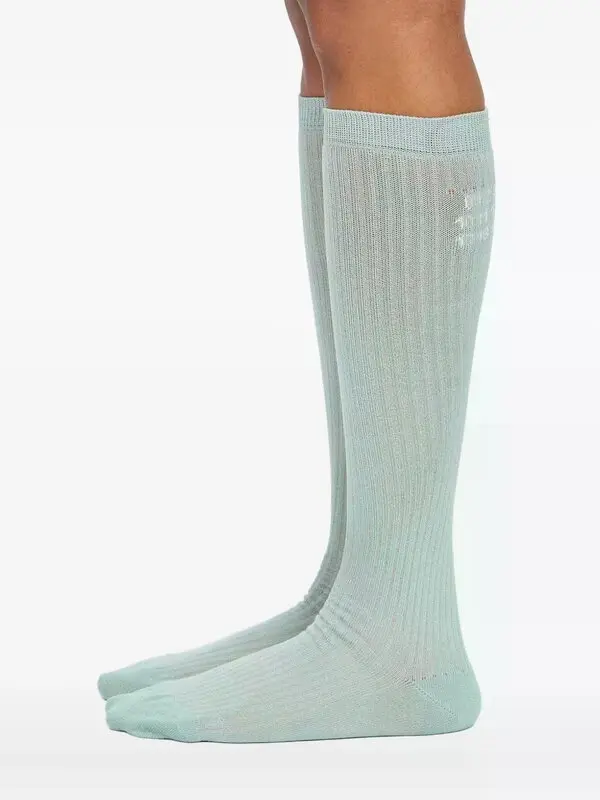 MAISON MARGIELA Knee High Socks - Green