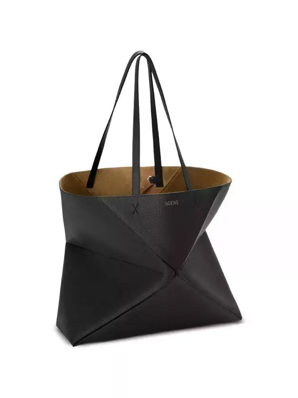 Loewe Puzzle Fold Horizontal Tote - Black