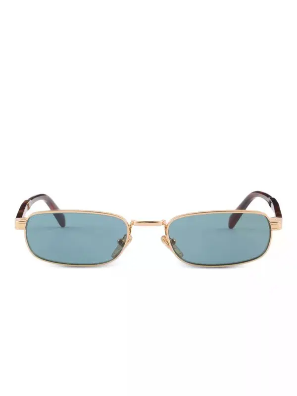 Prada Rectangle-frame Sunglasses - Gold