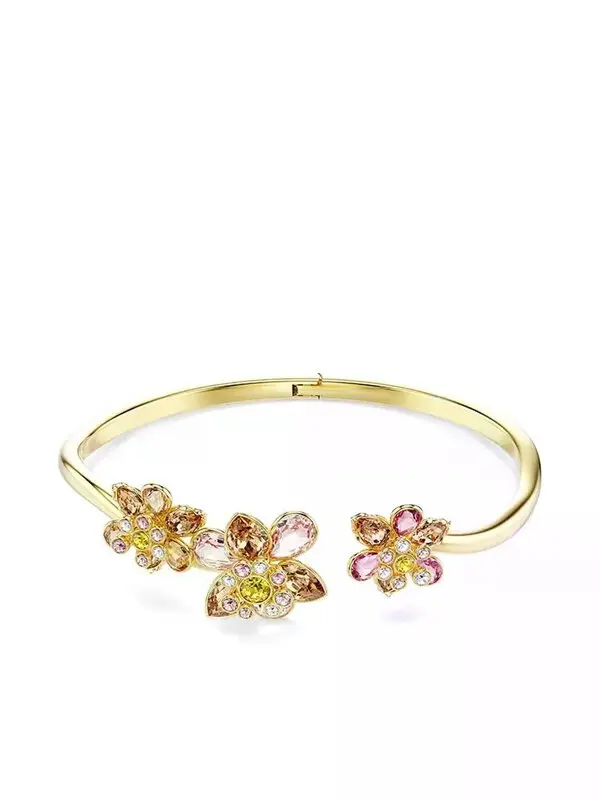 SWAROVSKI Idyllia Floral-embellished Bracelet - Gold