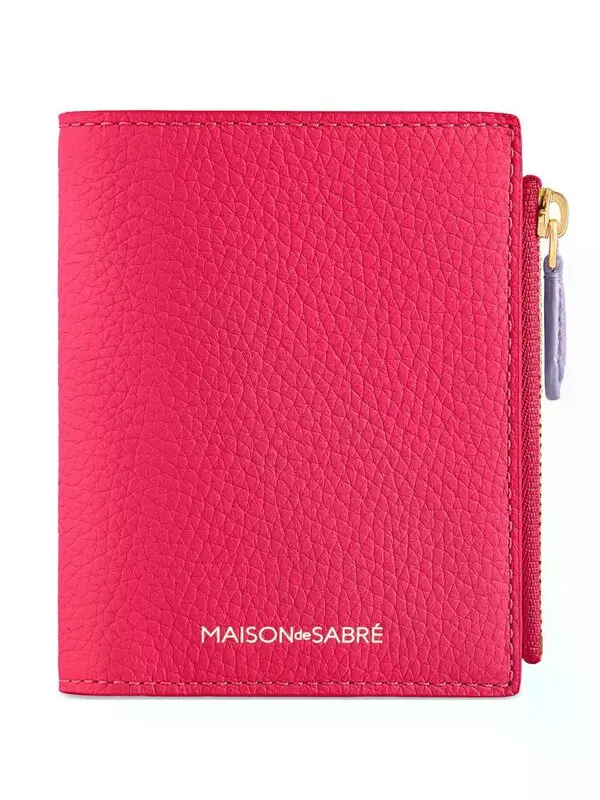 MAISON DE SABRE Leather Bifold Wallet - Pink