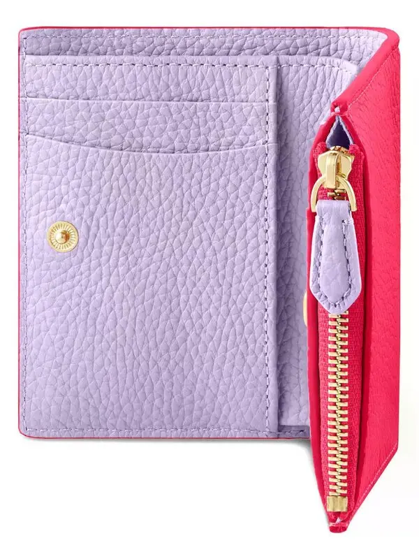 MAISON DE SABRE Leather Bifold Wallet - Pink