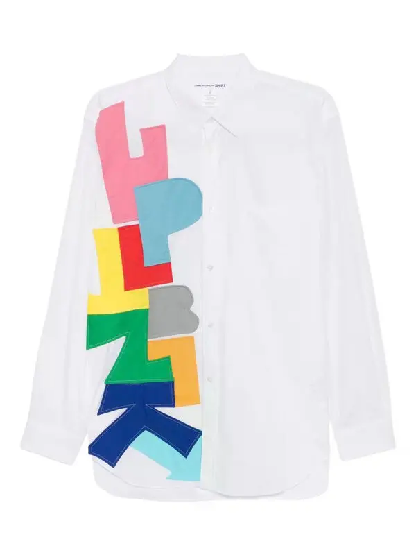 Comme Des Garçons Graphic Patched Shirt
