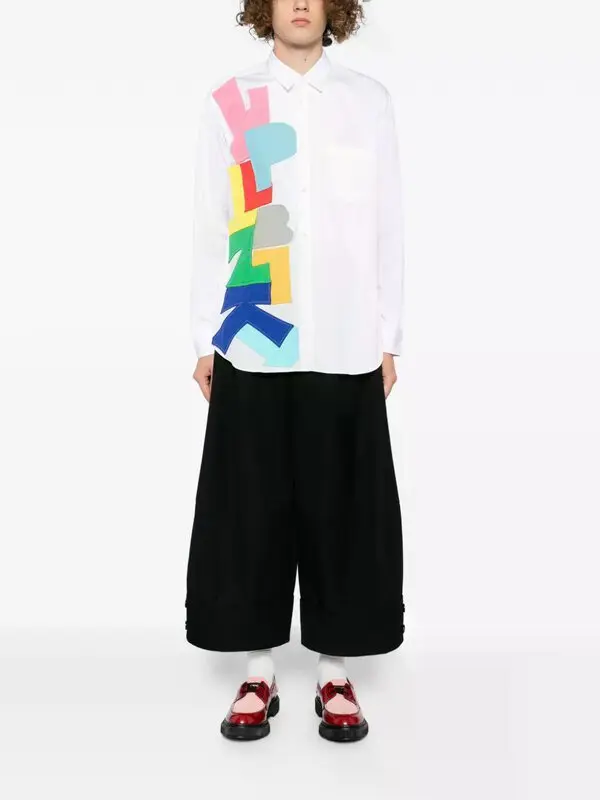 Comme Des Garçons Graphic Patched Shirt