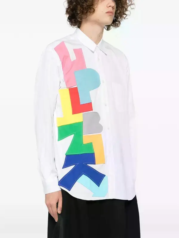 Comme Des Garçons Graphic Patched Shirt