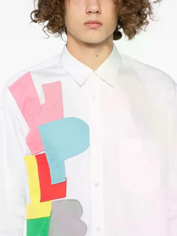 Comme Des Garçons Graphic Patched Shirt