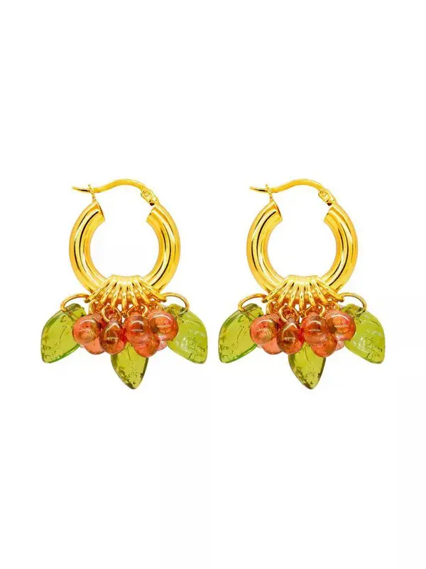 ANNELE Cranberry Queen Earrings - Gold