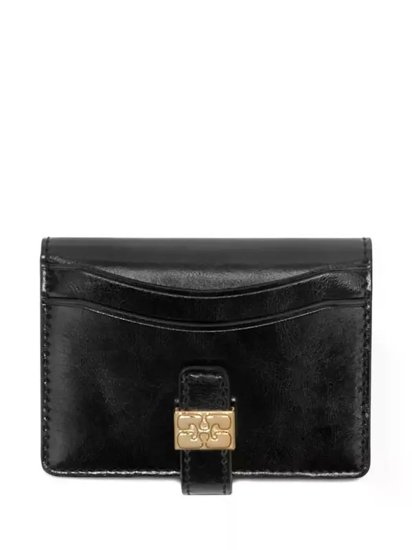 GANNI Buckle Wallet - Black