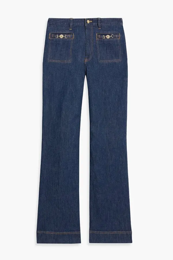 Derek Lam 10 Crosby Brandi Flared Jeans - Dark Denim