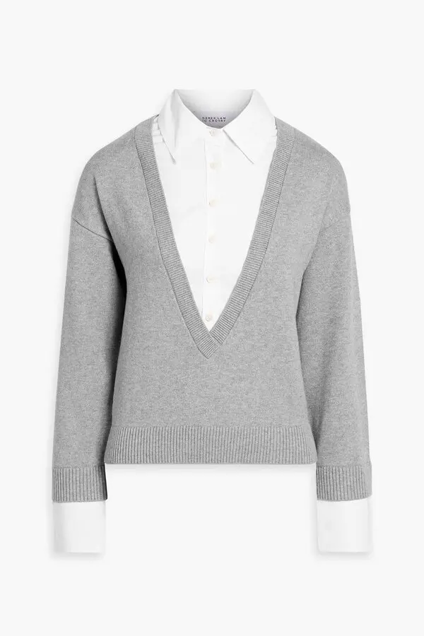 Derek Lam 10 Crosby Rida Layered Top