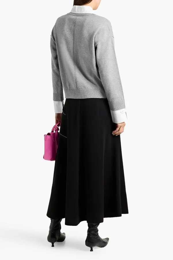 Derek Lam 10 Crosby Rida Layered Top