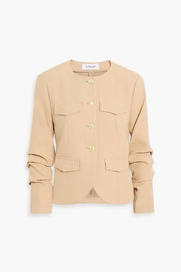Derek Lam 10 Crosby Novessa Ruched Crepe Jacket