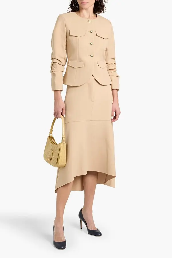 Derek Lam 10 Crosby Novessa Ruched Crepe Jacket