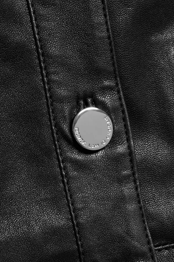Derek Lam 10 Crosby Penny Leather Jacket - Black