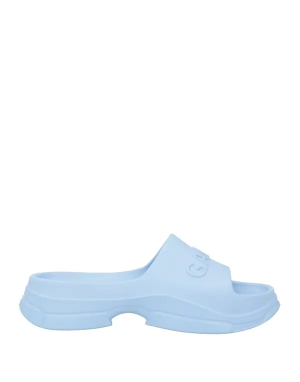 GANNI Rubber Pool Slides - Blue