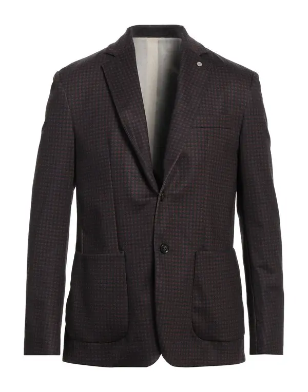 LIU •JO MAN Single-breasted Houndstooth Blazer