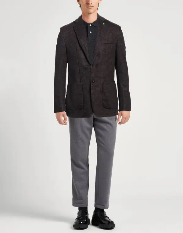 LIU •JO MAN Single-breasted Houndstooth Blazer